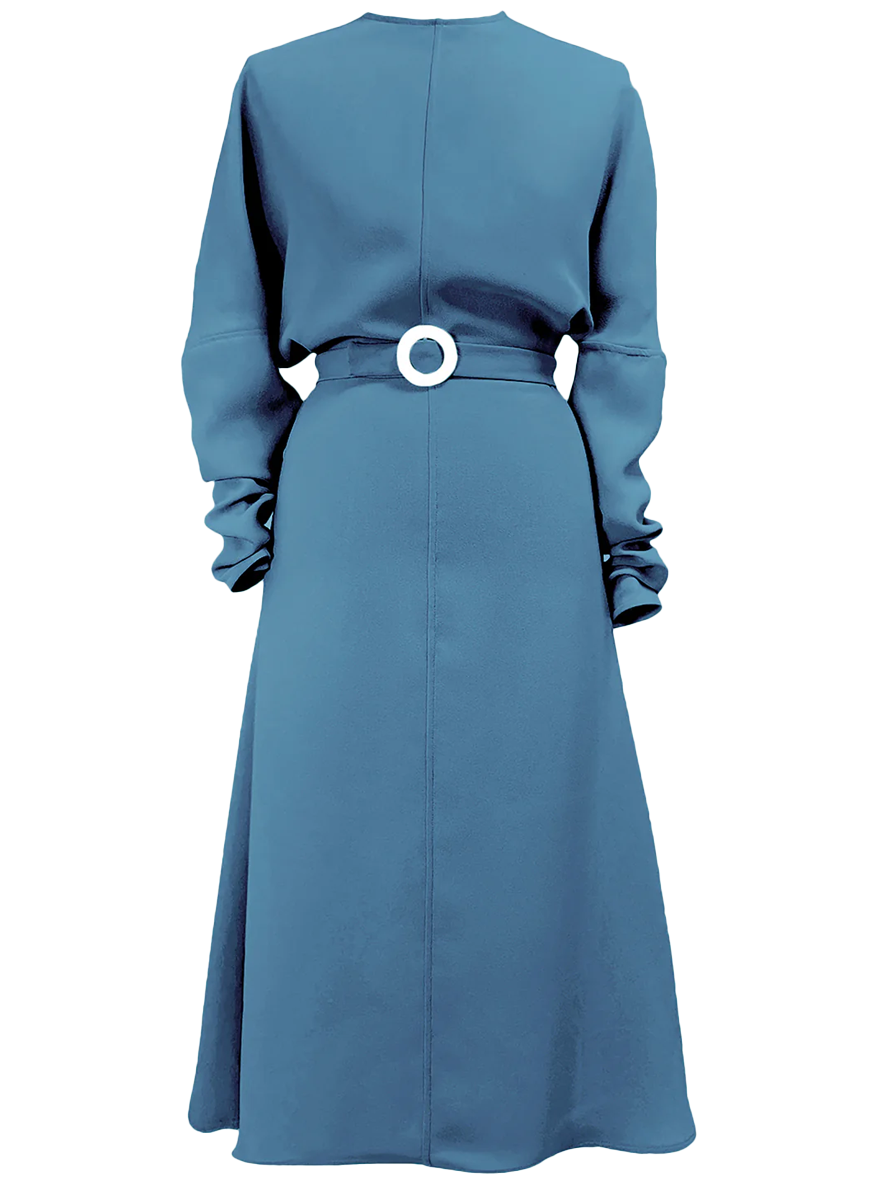 Elsa Midi Dress in Georgette – Elizabeth Anthony
